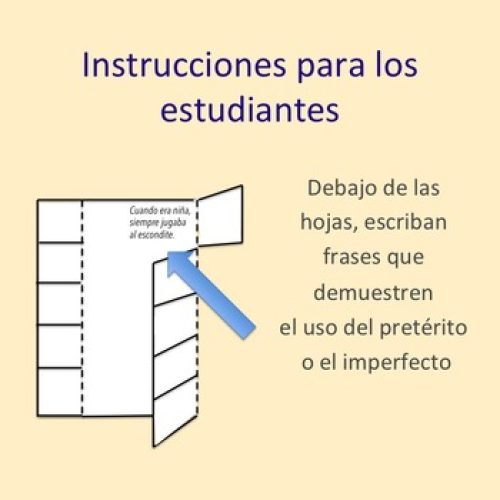 Spanish Preterite Imperfect Foldable Interactive Notebook Activities
