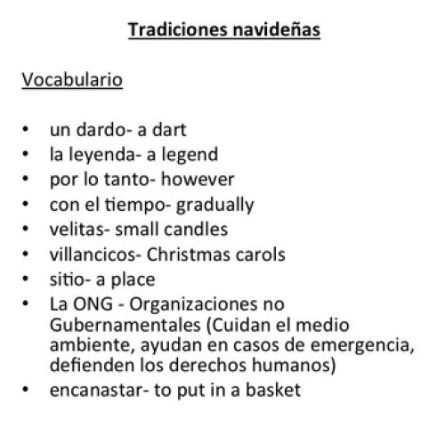 Las tradiciones navideñas Listening Activity for Spanish 3-AP