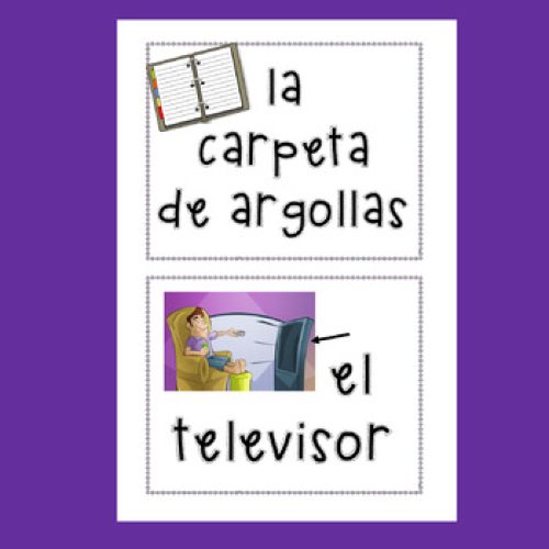 Spanish Classroom Objects Posters and Labels - Best PowerPoints