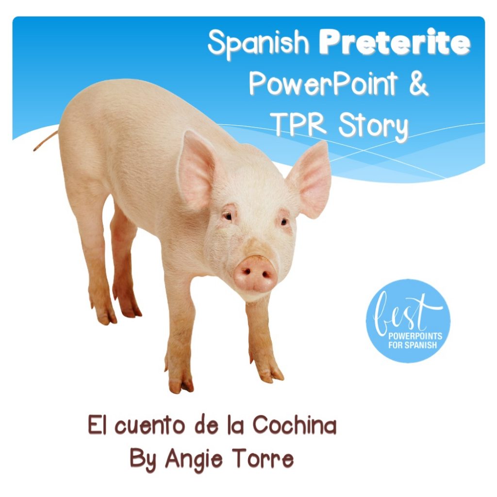 Spanish Preterite PowerPoint, TPR Story & Interactive Notebook Activities