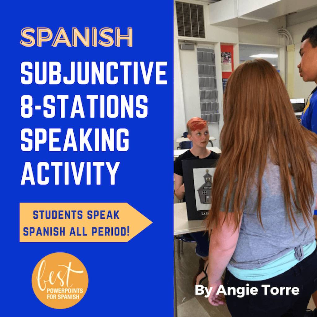 Subjunctive Eight Stations in Spanish - Best PowerPoints for Spanish Class