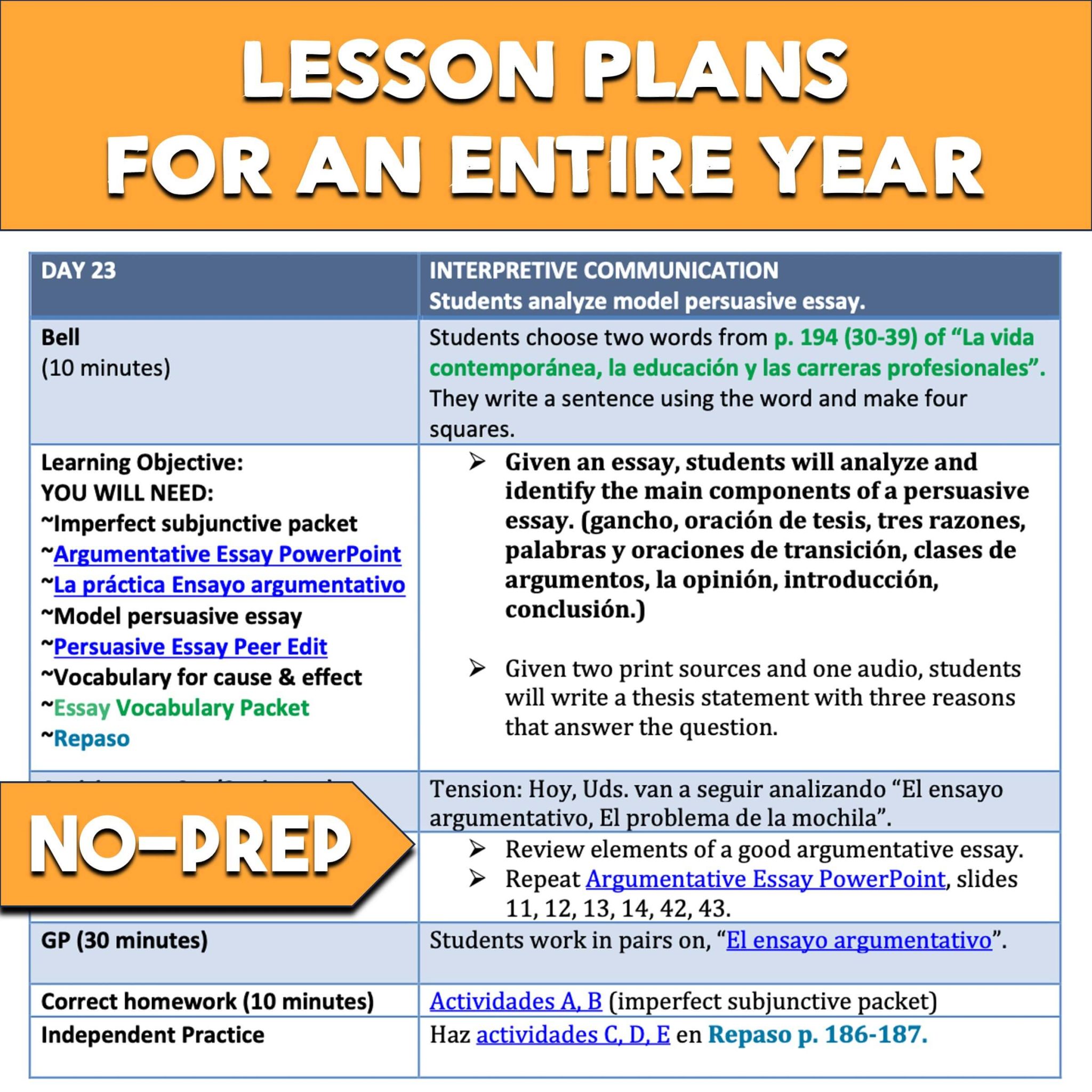 AP Spanish Lesson Plans and Curriculum - Best PowerPoints
