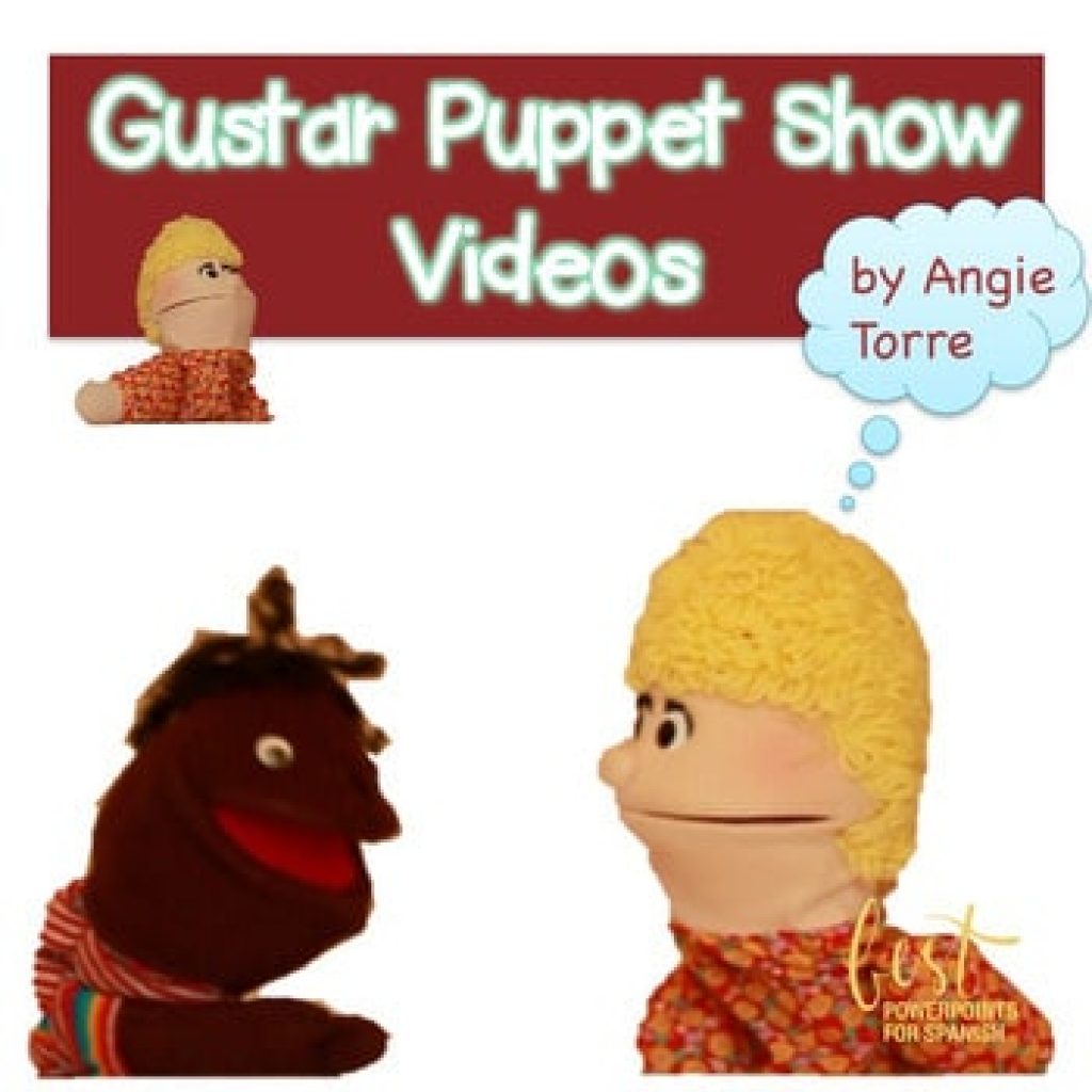 Spanish Gustar Video Puppet Shows - Best PowerPoints for Spanish