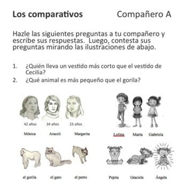 Los comparativos y el superlativo Lesson Plans and Curriculum