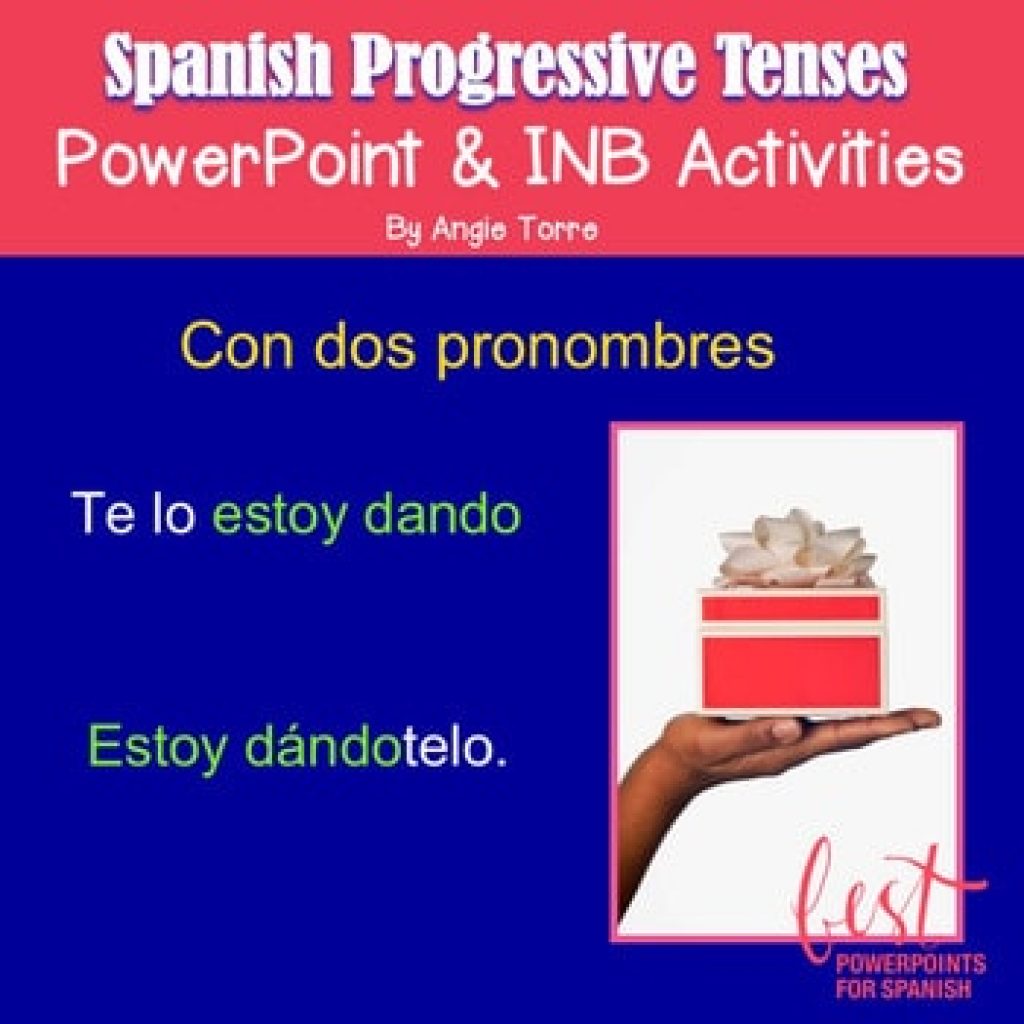 Spanish Progressive Tenses or Gerund PowerPoint & Interactive Notebook ...