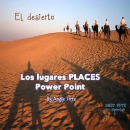 Free Spanish Places PowerPoint Los lugares PowerPoint