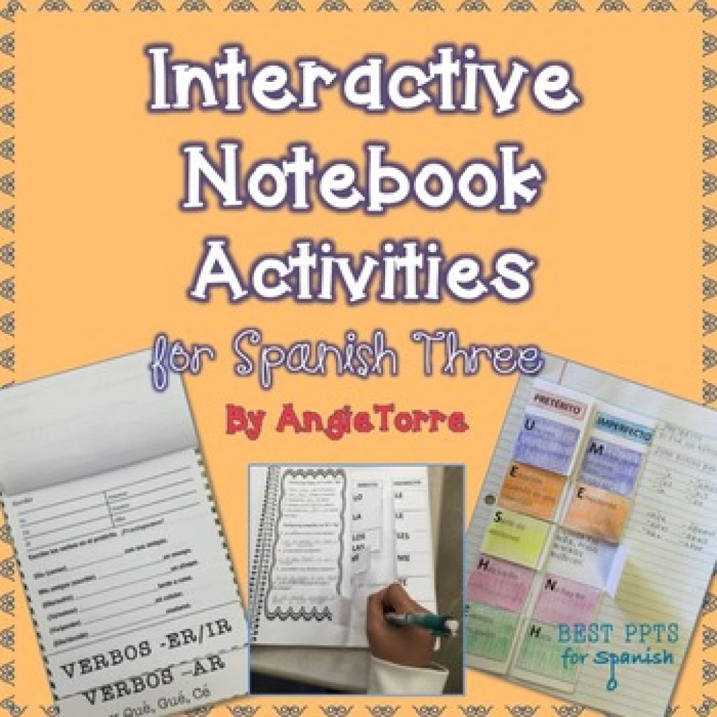 Interactive Notebook and Google Drive Activities for Spanish Three