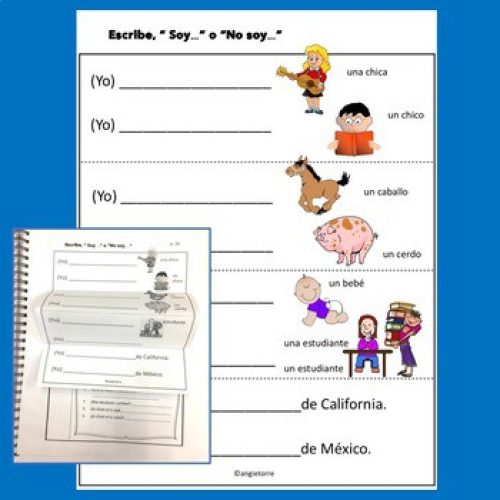 Spanish Ser Activities and Student Handout - Best PowerPoints