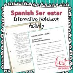 Spanish Ser estar Interactive Notebook Activity - Best PowerPoints