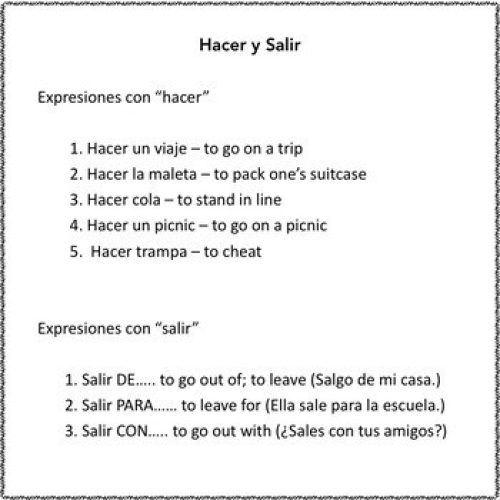 Spanish GO Verbs Activities and Student Handout - Best PowerPoints