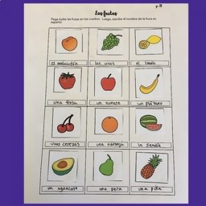 Spanish Food La comida Interactive Notebook Activities - Best PowerPoints