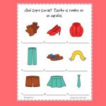 Spanish Clothing Interactive Notebook and Google Drive Activities La ropa