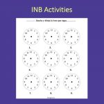 Spanish Time La hora PowerPoint and Interactive Notebook Activities