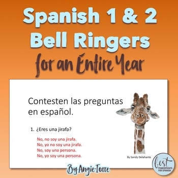 Spanish One and Two Bell Ringers for an Entire Year
