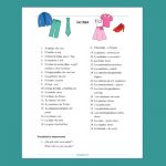 Spanish One Student Handouts or Cheat-Sheets for an Entire Year