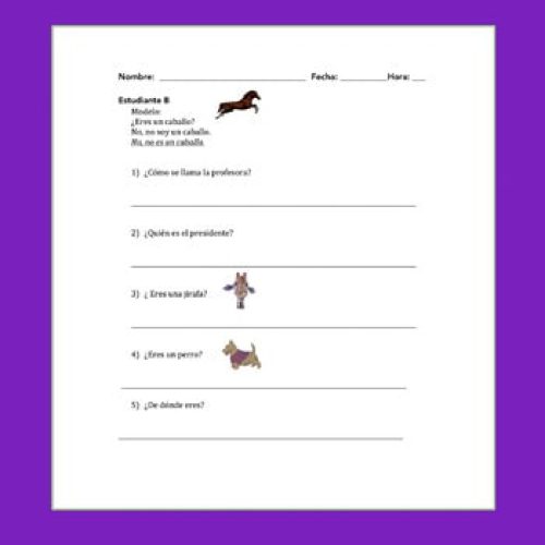 Spanish Ser Paired Listening and Speaking Activities - Best PowerPoints ...