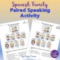 Spanish Family La familia Paired Speaking and Interactive Notebook ...