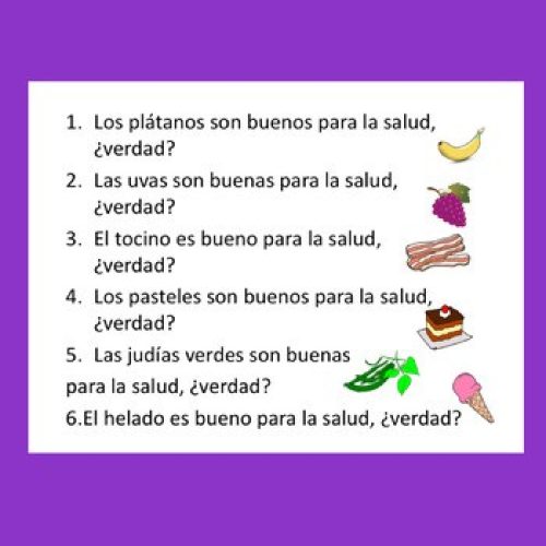 Spanish Food La comida Paired and Speaking Activities - Best PowerPoints