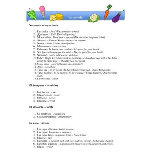 Spanish Food La comida Paired and Speaking Activities - Best PowerPoints