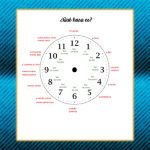 Spanish Time La hora and Classes Speaking Paired Activity