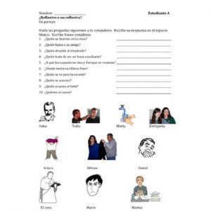 Spanish Reflexive Verbs Speaking Paired Activities - Best PowerPoints