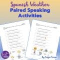 Spanish Weather El tiempo Paired Speaking Activities - Best PowerPoints