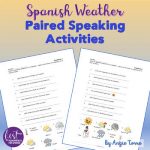 Spanish Weather El tiempo Paired Speaking Activities - Best PowerPoints