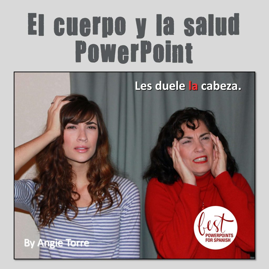 Spanish Body and Health PowerPoint & Interactive Notebook Activities