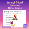 Spanish Object Pronouns Dice Game Speaking Activity