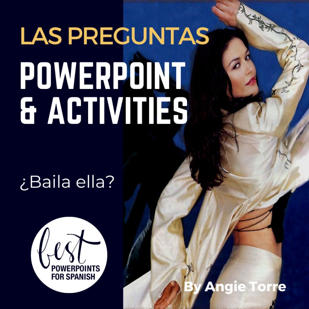 Preguntas PowerPoint- How to Form Questions in Spanish and INB Activities