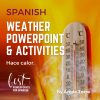 Spanish Weather PowerPoint and Interactive Notebook Activity