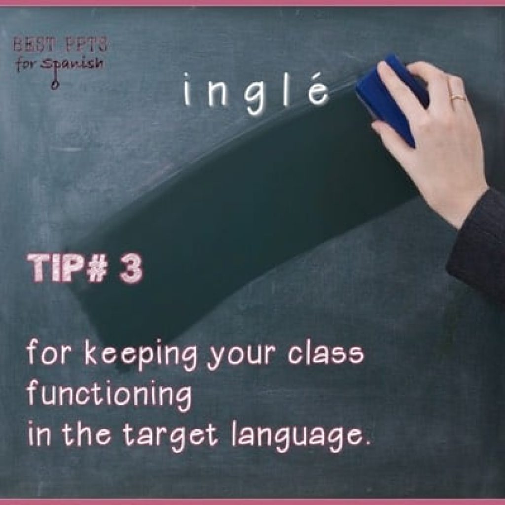 Keeping your Class Functioning in the Target Language: My Best Tip