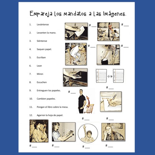 Spanish Commands Los mandatos Interactive Notebook Activities - Best ...