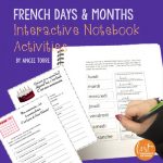 French Days and Months Interactive Notebook Activities