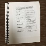 French Days and Months Interactive Notebook Activities