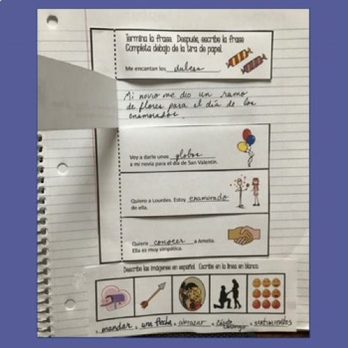 Spanish Interactive Notebook Activities: Valentine's Day San Valentín