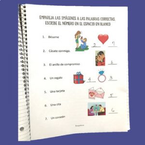 Spanish Interactive Notebook Activities: Valentine's Day San Valentín