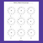 Telling Time in Spanish La hora Interactive Notebook Activities - Best ...