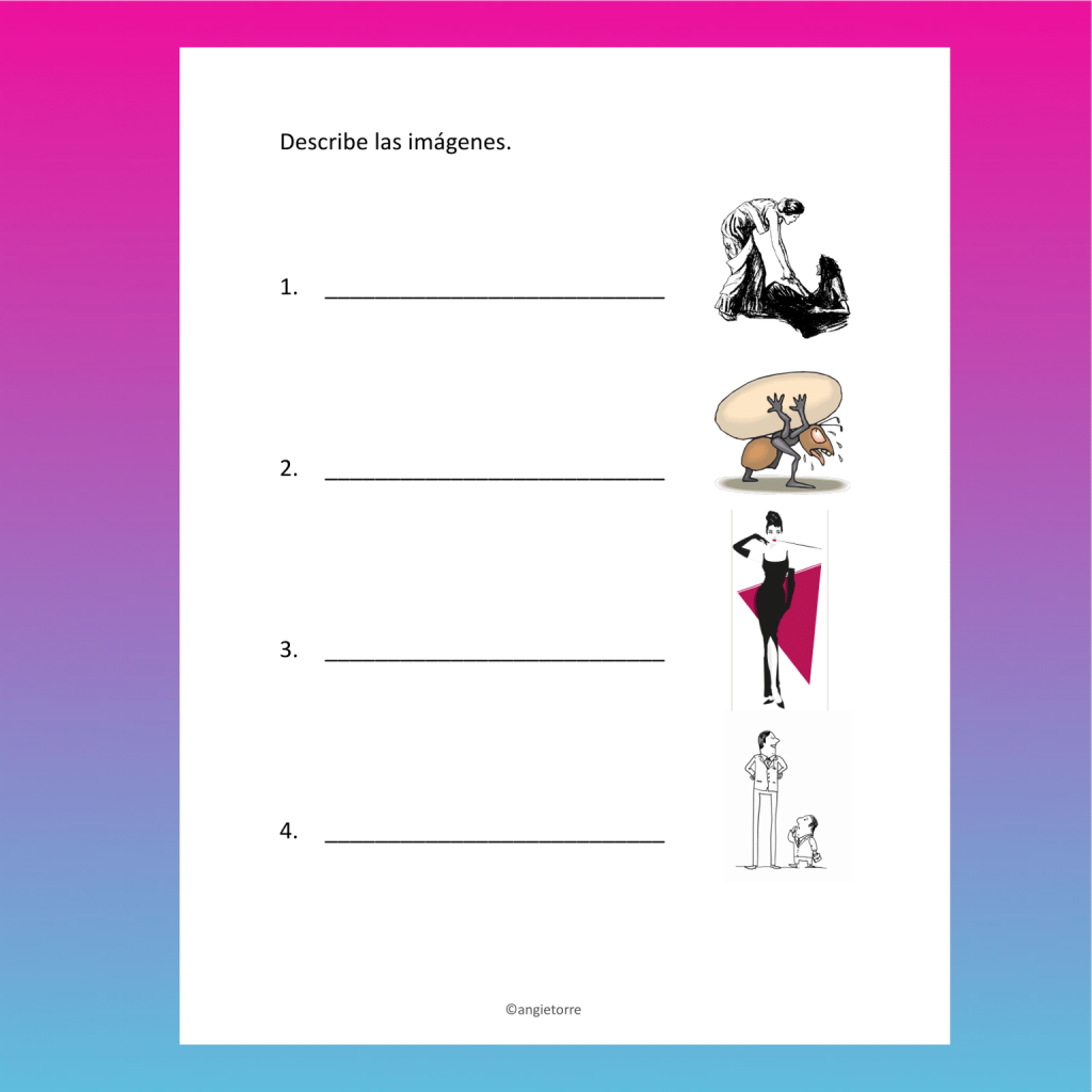 Spanish Interactive Notebook Activities: Adjectives / Los adjetivos ...
