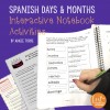 Spanish Days and Months Interactive Notebook Activities - Best ...