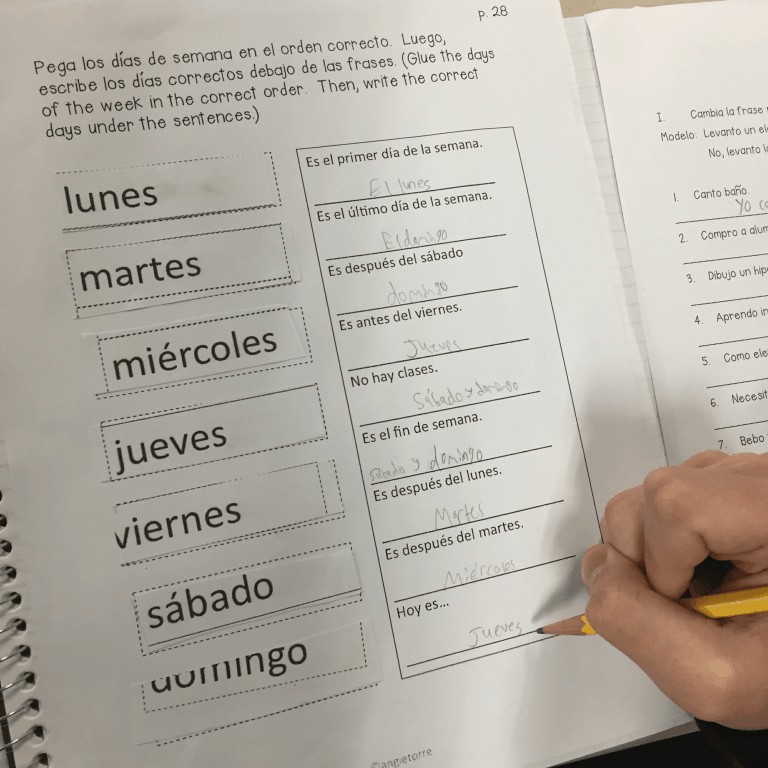 Spanish Days and Months Interactive Notebook Activities - Best ...