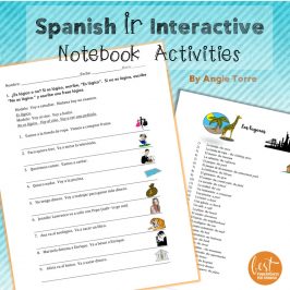 Spanish Ir Interactive Notebook Activities and Student Handouts - Best ...