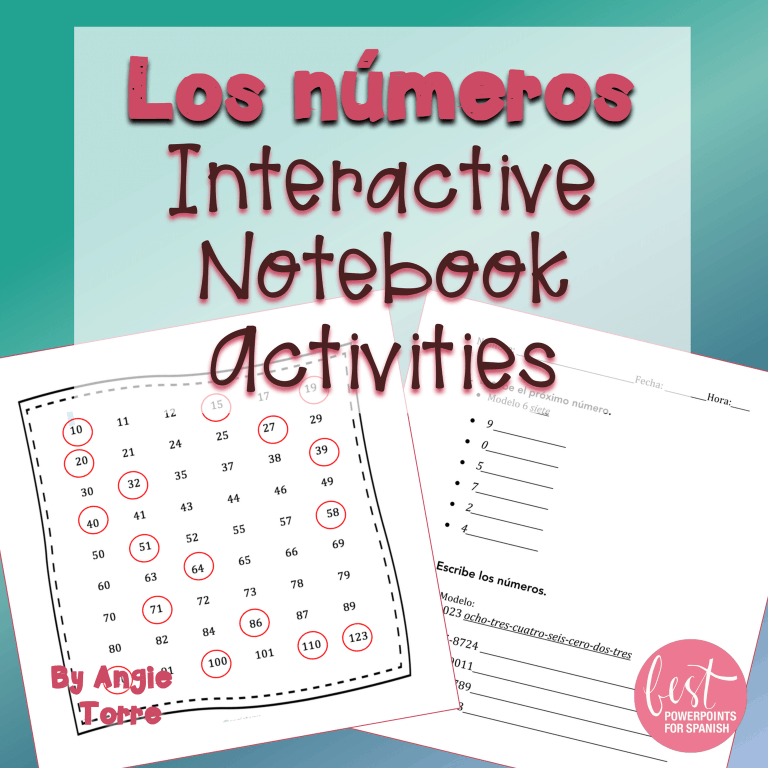 Spanish Numbers Los números Interactive Notebook Activities - Best ...