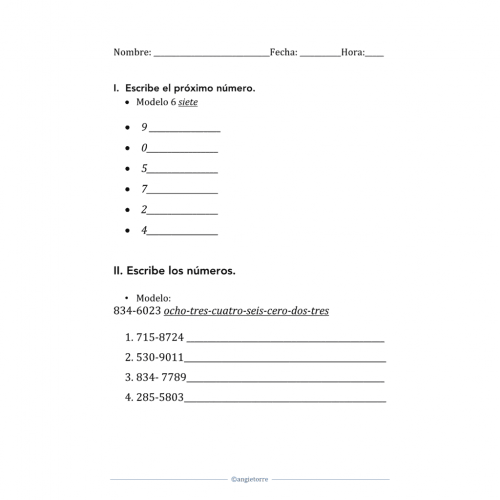 Spanish Numbers Los números Interactive Notebook Activities - Best ...