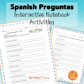 Spanish Questions Interactive Notebook Activities