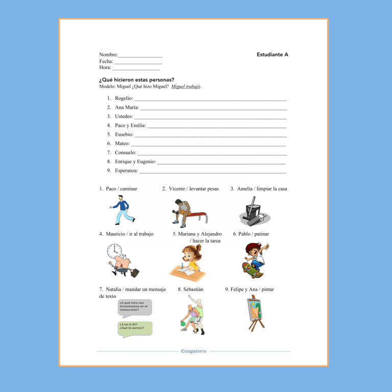 Spanish Two Speaking Activities, Listening and Paired Activities for ...