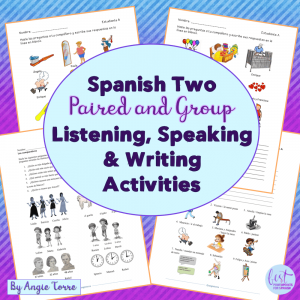 Spanish Two Speaking Activities, Listening and Paired Activities for ...