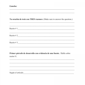 AP Spanish Summer Homework AP Spanish Language and Culture