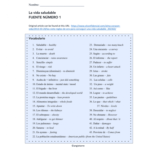 AP Spanish Summer Homework AP Spanish Language and Culture