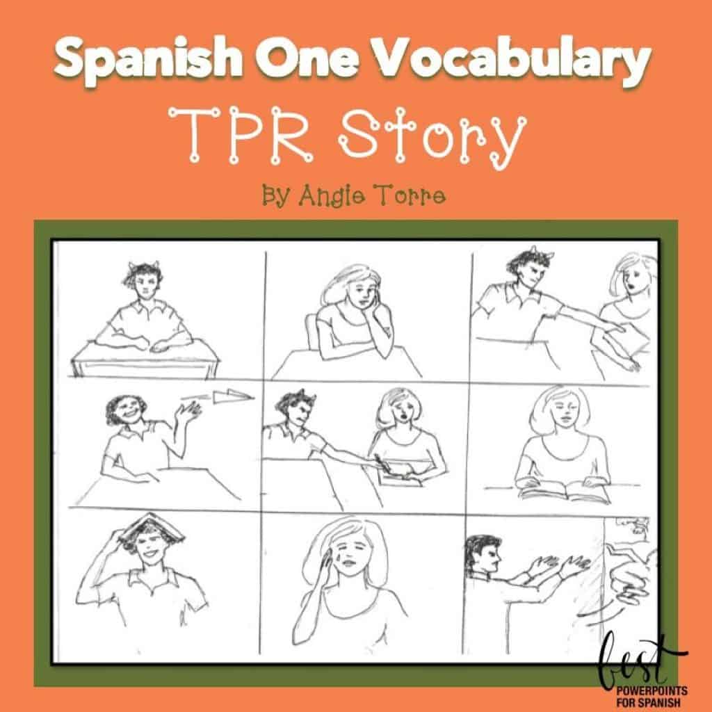 TPR Short Story, Spanish One Vocabulary - Best PowerPoints for Spanish ...